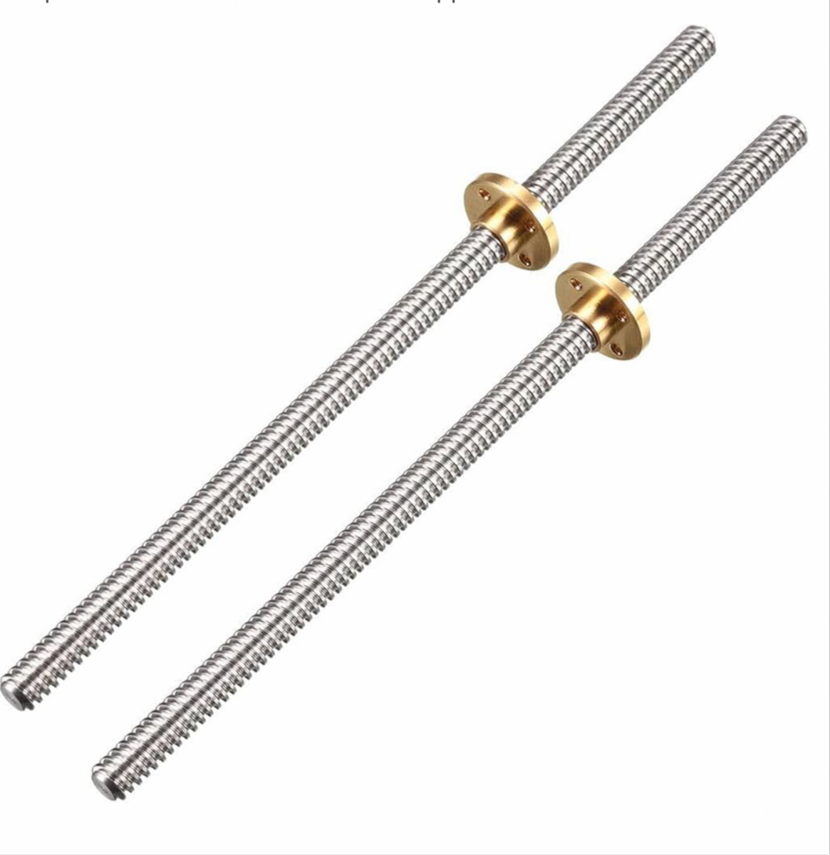 2Pcs T8 Lead Screws 200mm Length, 8mm Dia 4 Lead Stainless Steel Threa ...
